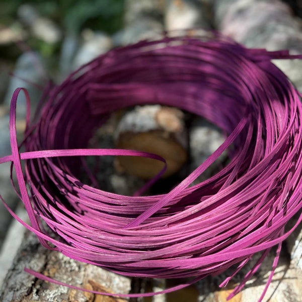 3/16" Flat Raspberry Reed One Pound – J Choate Basketry